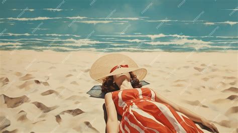 Premium Photo Woman Wearing Bikini Lying Face Down Sunbathing On The