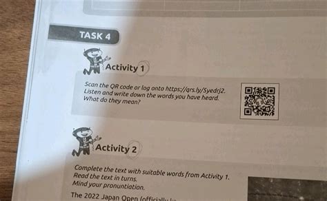 Task Activity Scan The Qr Code Or Log Studyx