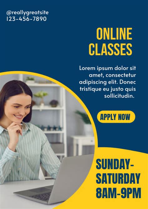 Online Classes Template Postermywall