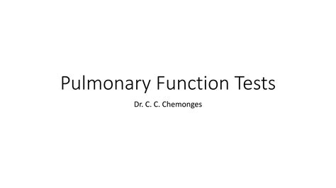 Pulmonary Function Tests Nursing Masenopptx