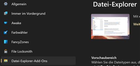 Datei Explorer Add Ons Is Only Shown As Datei Explorer At The Top