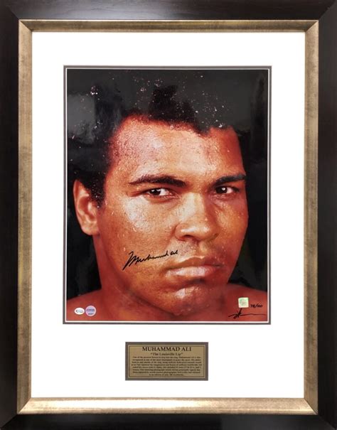 Muhammad Ali Neil Leifer Face Photo Autographed Collectables