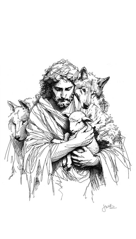 Religious Art Black And White