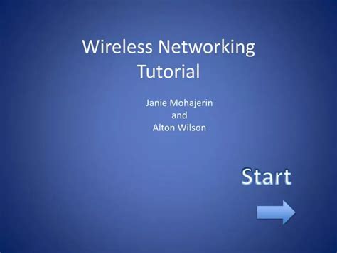 Ppt Wireless Networking Tutorial Powerpoint Presentation Free