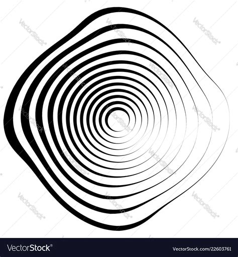 Radial Lines With Rotating Distortion Abstract Vector Image