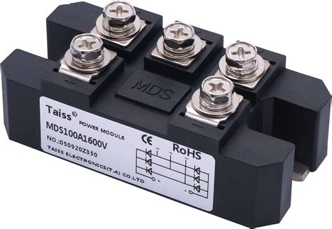 Amazon Taiss Bridge Rectifier 100A 1600V 5 Terminals 3 Phase Diode