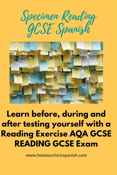 Gcse Spanish Speaking Exam Aqa How To Unlock Spanish