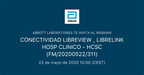 Conectividad Libreview Librelink Hosp Clinico Hcsc Fm 20200522 311 Abbott Laboratories