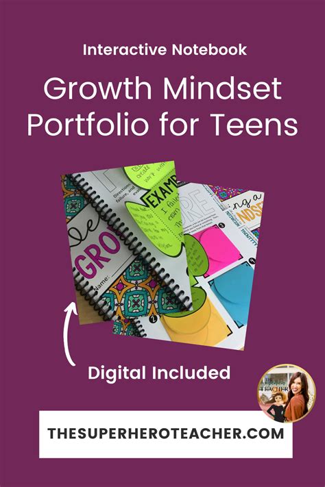 Growth Mindset Activities Portfolio Interactive Notebook Goal Setting Interactive Notebooks