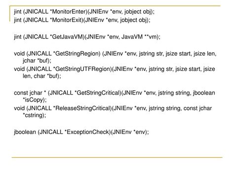Ppt Java Native Interface Jni Powerpoint Presentation Free
