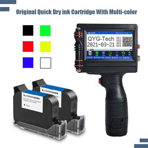 Industrial Touch Screen 127mm Thermal Tij Printer Barcode Qr Code Logo Expiry Date Batch Number