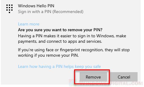 How To Remove PIN Login From Windows Startup