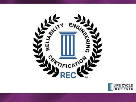 Reliability Engineering Certification Program Pptx