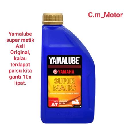 Jual Oli Yamalub Yamalube Super Metik 1l Sae 10w 40 Asli Original