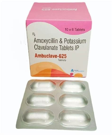 Ambucalve 625 Amoxycillin Clavulanic Tablets Ip 625 Mg At ₹ 1222box