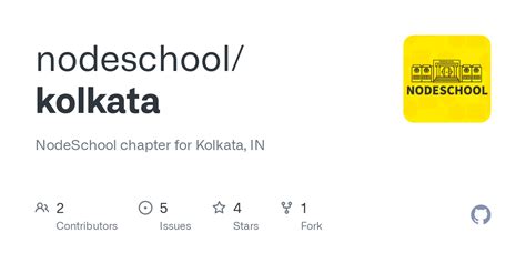 Github Nodeschoolkolkata Nodeschool Chapter For Kolkata In