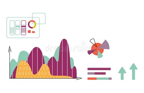 data analysis and demographics vector concept stock illustration