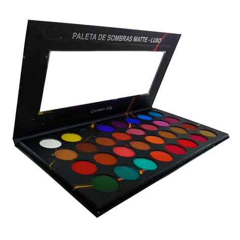Paletas De Sombras Ludurana Matte Luxo Cores G Shopee Brasil