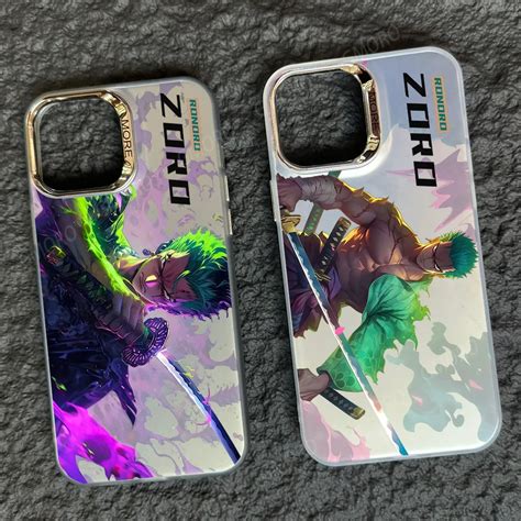 Electroplated Camera Anime One Piece Luffy Zoro Protector Imd Cover For