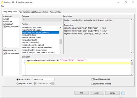 How To Modify Only A Part Of A Cell Knime Analytics Platform Knime