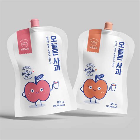 오늘은 사과” 사과즙 패키지디자인 미로디자인