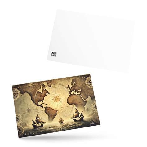 Tarjeta postal El descubrimiento de América GM Historia