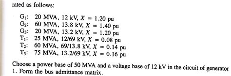 Solved 10 1 The One Line Diagram Of An Unloaded Power System Chegg