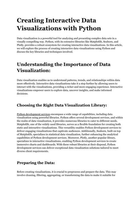 Ppt Creating Interactive Data Visualizations With Python Powerpoint