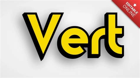 Vert Minions Text Effect Generator