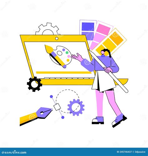 Digital Pen Abstract Concept Vector Illustration Stock Vector Illustration Of Line Capture