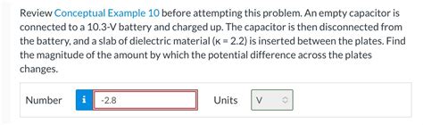 Solved Review Conceptual Example Before Attempting T