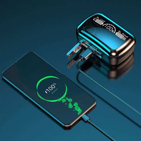 Fone De Ouvido Bluetooth M10 Tws Com Tela De Led Sem Fio Feira Da