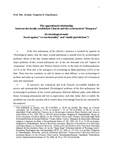 25 The Oppositional Relationship Between Pdf Ecclesiology Eastern