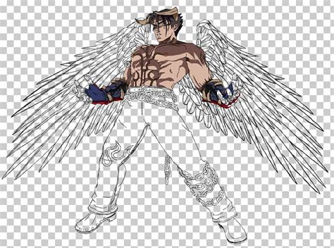 Kazuya Mishima Jin Kazama Tekken 6 Devil Jin Png Clipart Angel Anime