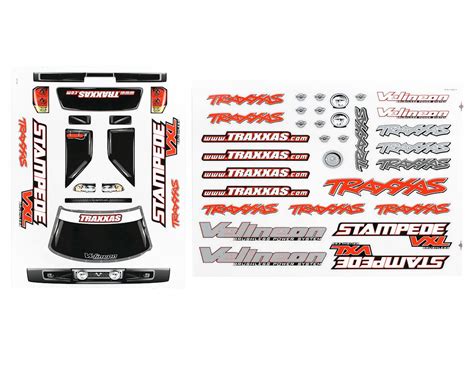 Traxxas Stampede Decal Sheet 2 Vxl Tra3613r Cars And Trucks