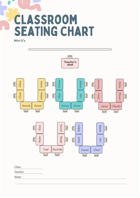 Customize 83 Classroom Seating Charts Templates Online Canva