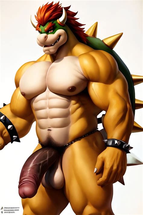Rule 34 Ai Generated Aroused Big Balls Big Cock Big Dick Big Penis Bowser Dick Furry Furry