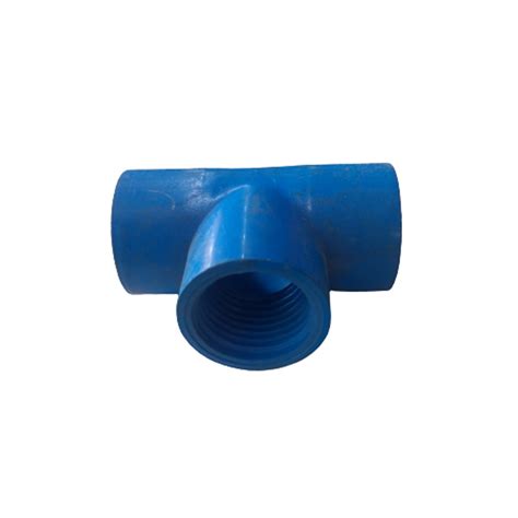 Pvc Blue Tee 12 Threaded Katumanan Hardware