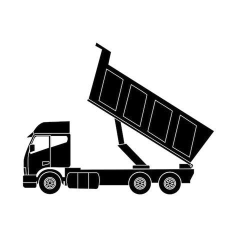 Premium Vector Dump Truck Icon