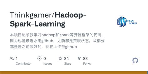 Github Thinkgamerhadoop Spark Learning 本项目记录我学习hadoop和spark等开源框架的代码