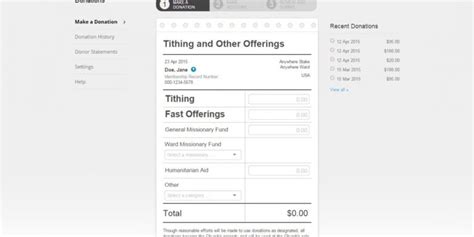 Print Your Church Donor Statement To Prepare For Tithing Declaration