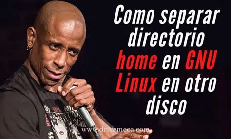 cómo separar un directorio de inicio en gnu linux en otro disco un