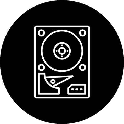 하드 디스크 아이콘 프리미엄 벡터