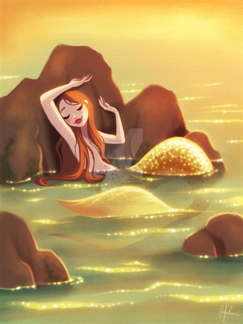 Mermaid In The Shallows By Dylanbonner On Deviantart Mermaid Drawings Mermaid Art Mermaid