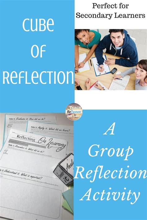 Cube Of Reflection A Group Reflection Activity For Any Project Reflection Activities School