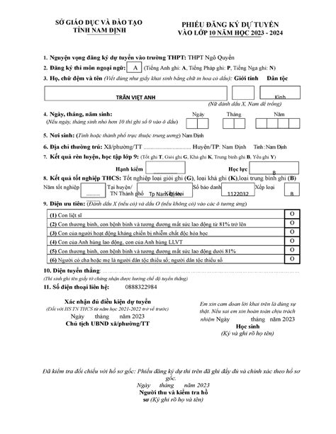 Phieu Dang Ky 2023 Aba08 TrẦẦn Vi T AnhỆ Kinh B