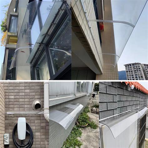 透明雨棚户外窗户屋檐电热水器摄像头无支架隐形雨棚门头飘窗防雨虎窝淘