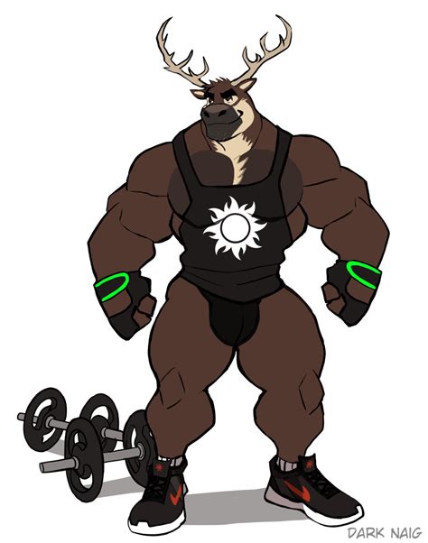 Rule 34 Anthro Antlers Balls Bara Barazoku Bulge Darknaigart Deer