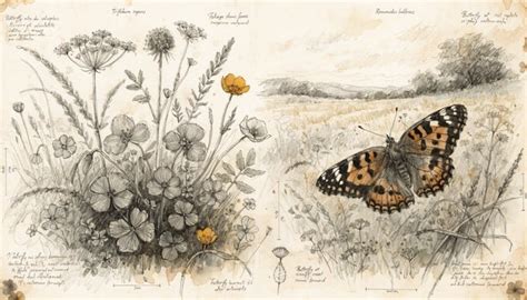 Free Nature Field Notes Image Botanical Illustration Vintage