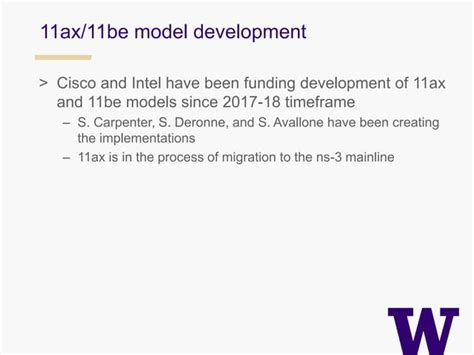 Uw Funlab Ns3 Based Wifi Network Performance Evaluation Ppt